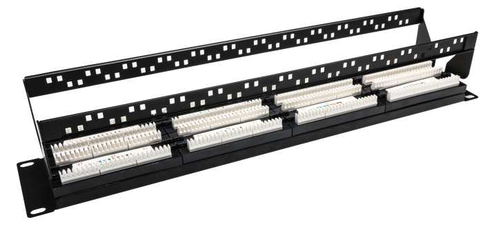 RS PRO | RS PRO Cat5e 48 Port RJ Patch Panel UTP 2U Black | 143-840 | RS
