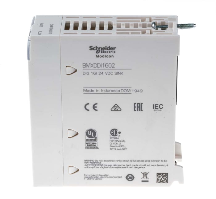BMXDDI1602 Schneider Electric | Schneider Electric M340 Series PLC I/O ...
