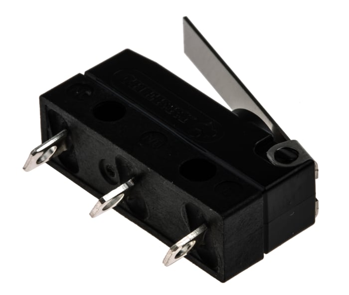 DC1C-A1LC ZF | ZF Hinge Lever Micro Switch, Solder Terminal, 6 A @ 250 V ac, SPDT, IP6K7 | 150 ...