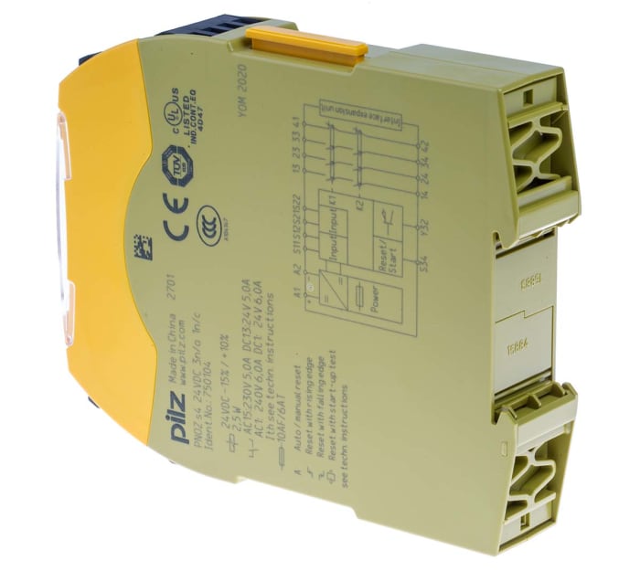 750104 Pilz | Pilz PNOZsigma PNOZ s4 Emergency Stop Safety Relay, 24V ...