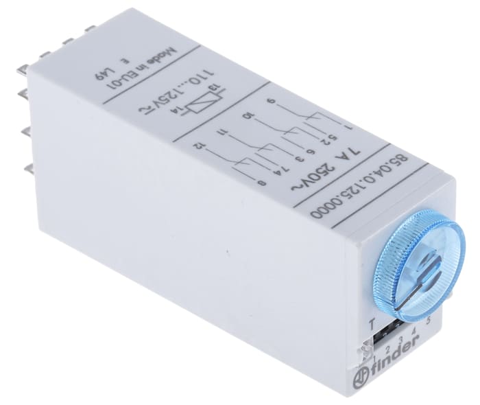 85.04.0.125.0000 Finder | Finder 85 Series Series Plug In Timer Relay ...