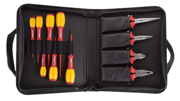 RS PRO | RS PRO 11 Piece Electricians Tool Kit with Pouch, VDE Approved ...