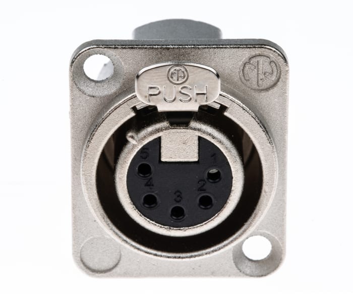 NC5FD-LX Neutrik | Neutrik Panel Mount XLR Connector, Female, 50 V, 5 ...