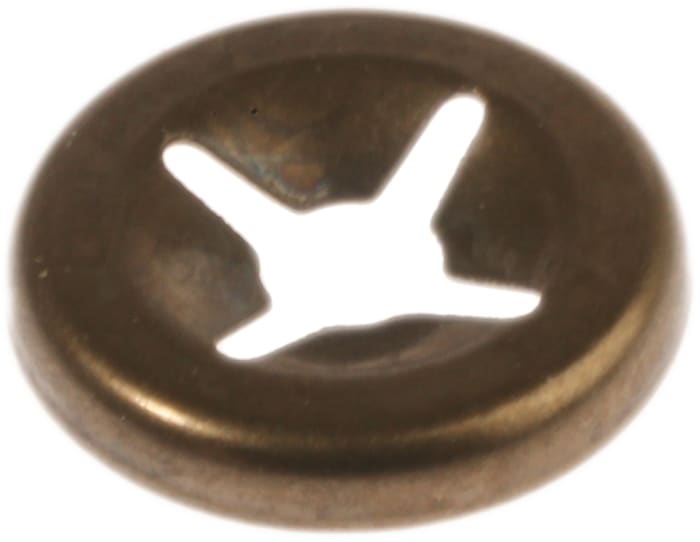RS PRO | RS PRO Enamelled Steel Open Push-On Fastener for 2.5mm Shaft ...