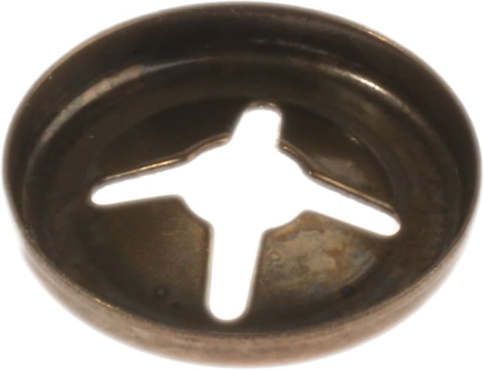 RS PRO | RS PRO Enamelled Steel Open Push-On Fastener for 2.5mm Shaft ...