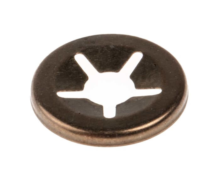 RS PRO | RS PRO Enamelled Steel Open Push-On Fastener for 4mm Shaft ...