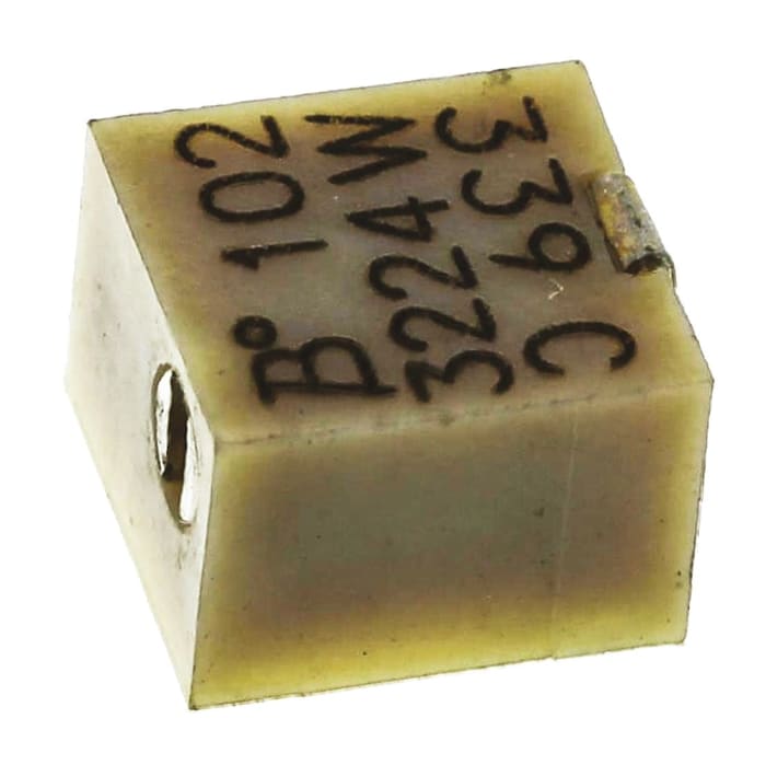 3224W-1-102E Bourns | 1kΩ, SMD Trimmer Potentiometer 0.25W Top Adjust Bourns, 3224 | 177-453P ...