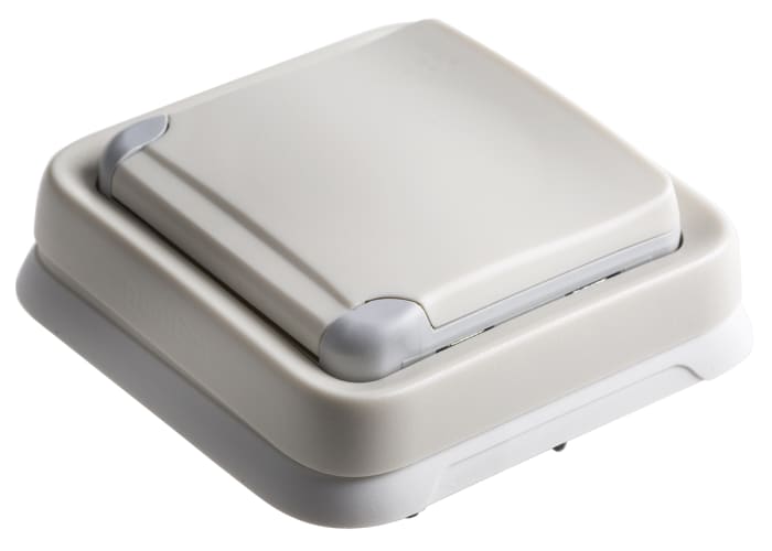 0 698 70 Legrand | Legrand Plexo Grey 1 Gang Plug Socket, 16A, Type E ...