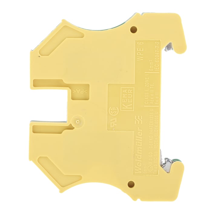 1010200000 Weidmüller | Bloque de tierra, Verde/Amarillo, Terminación ...