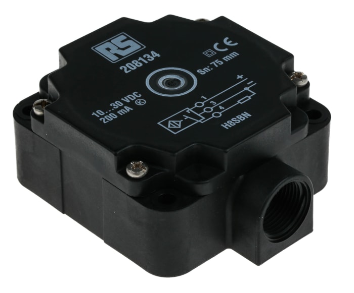 RS PRO | RS PRO Inductive Block Proximity Sensor, 75 mm Detection, PNP NO, 10 → 30 V dc | 208 ...