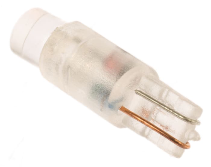 RS PRO | RS PRO White LED Indicator Lamp, 28V dc, Wedge Base, 5.75mm ...