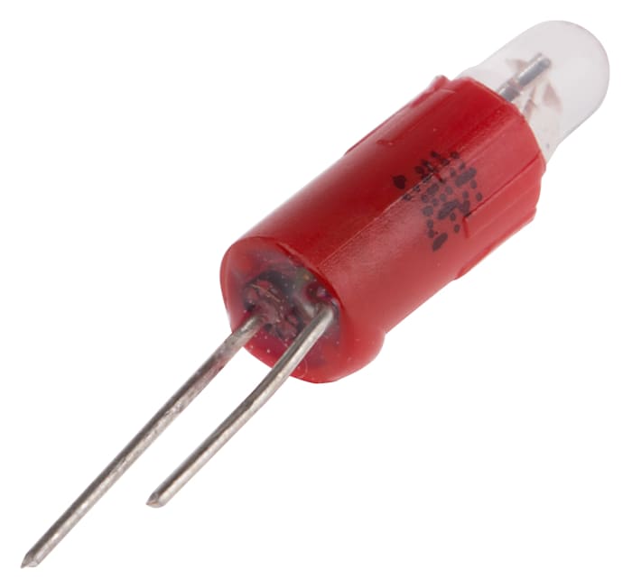 RS PRO | RS PRO Red LED Indicator Lamp, 24V ac/dc, Bi-Pin Base, 4.25mm ...