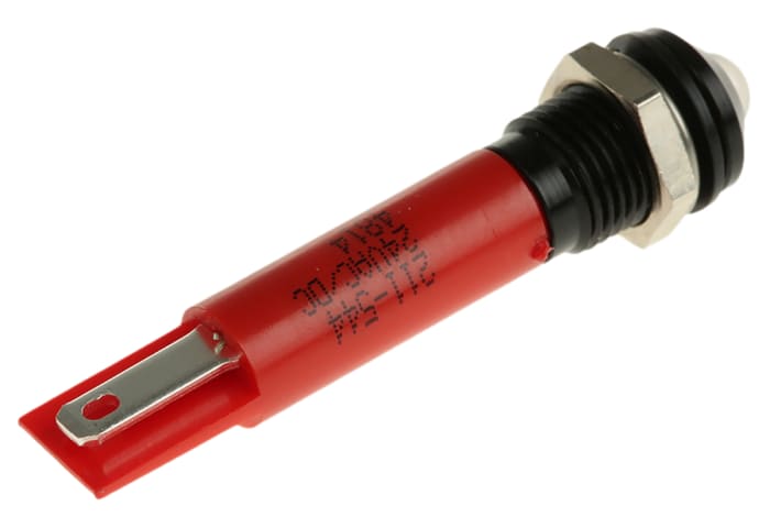 RS PRO | RS PRO Red Panel Mount Indicator, 24V ac/dc, 8mm Mounting Hole ...