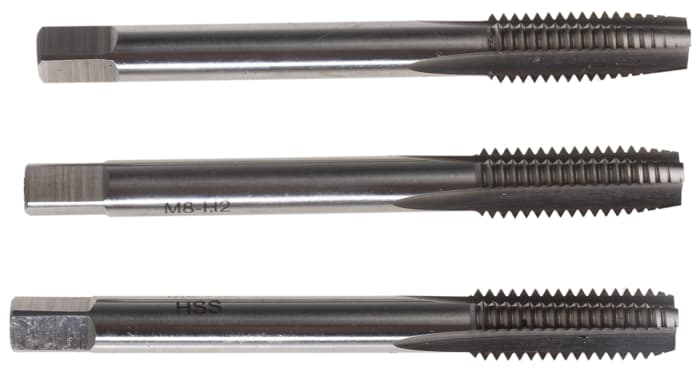 RS PRO | RS PRO Tap Set HSS 3-Piece 1.25mm Pitch Metric Standard Hand ...