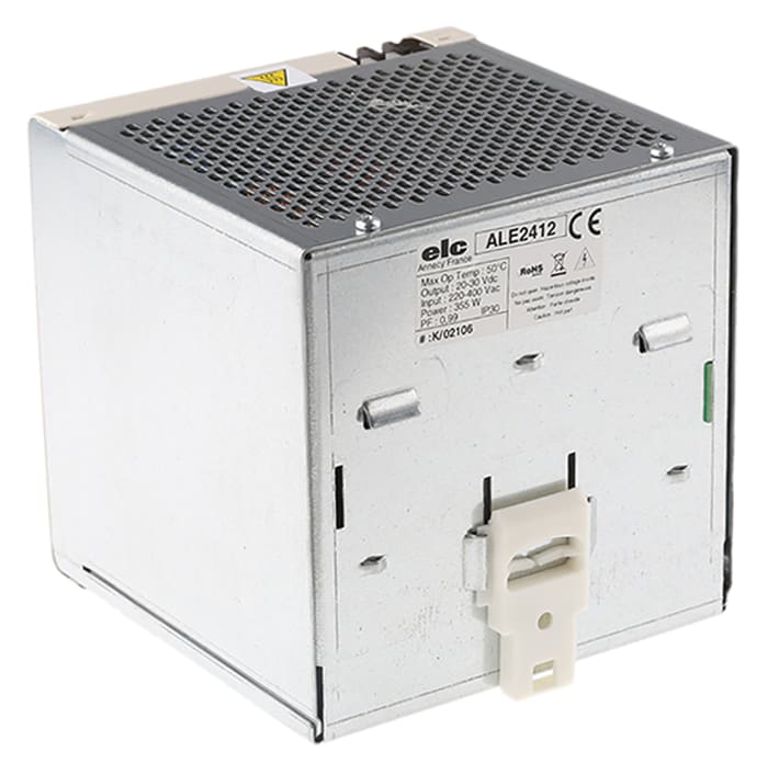 ALE2412 ELC | ELC ALE Switched Mode DIN Rail Power Supply, 230V → 440V ...