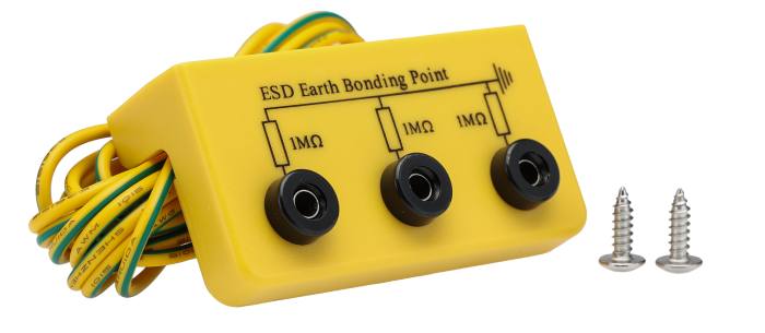 RS PRO | RS PRO ESD Earth Bonding Bracket With 4 mm Banana Stud x 3 ...