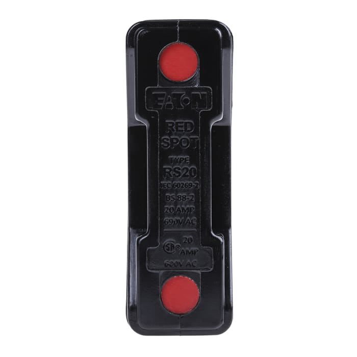 RS20P/G/BLK Eaton | Eaton 20A Rail Mount Fuse Holder for A1 Fuse, 1P ...