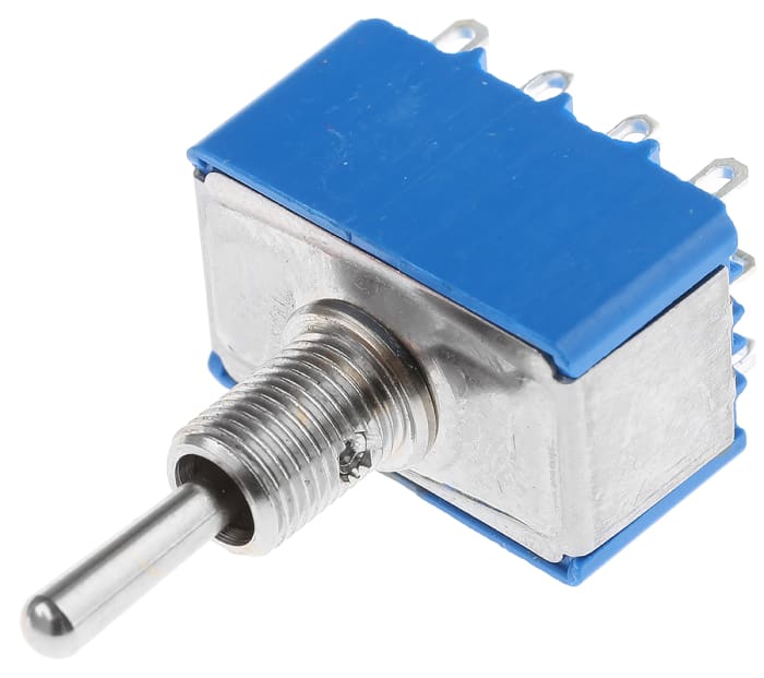 5669A APEM | APEM Toggle Switch, Panel Mount, On-Off-On, 4PDT, Solder ...
