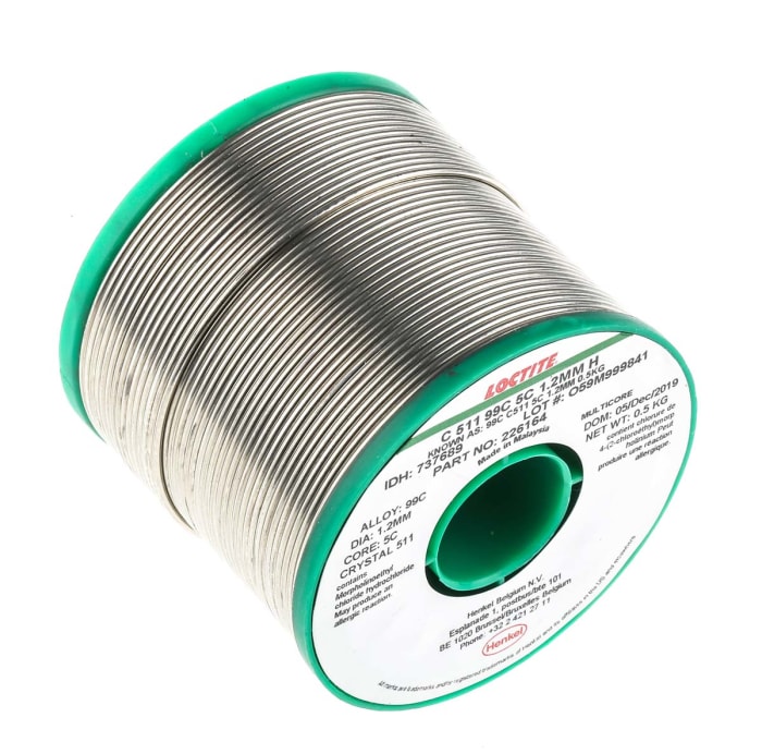 737689 Multicore | Multicore Wire, 1.2mm Lead Free Solder, 227°C ...