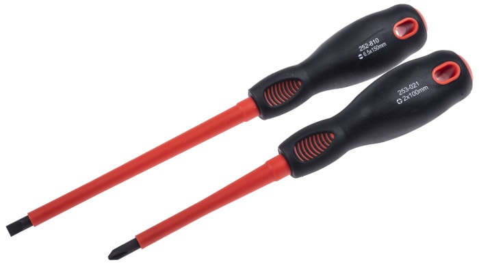 RS PRO | RS PRO Phillips; Pozidriv; Slotted Insulated Screwdriver Set ...