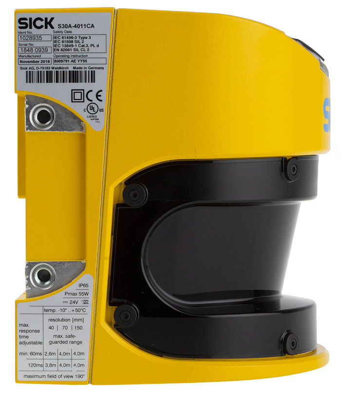 S30A-4011CA SICK | SICK S3000 Series Laser Scanner, 49m Max Range | 271 ...
