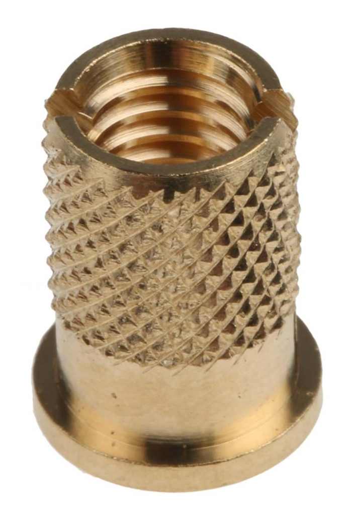 RS PRO | RS PRO, M6 Brass Threaded Insert diameter 8mm Depth 12.7mm ...