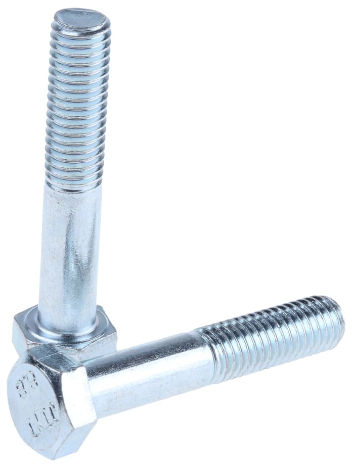 RS PRO | RS PRO Bright Zinc Plated Steel, Hex Bolt, M8 x 45.0mm | 279-600 | RS Components