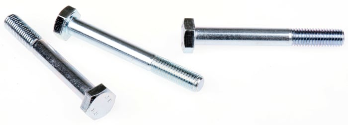 RS PRO | RS PRO Bright Zinc Plated Steel Hex, Hex Bolt, M10 x 80mm | 279-739 | RS Components