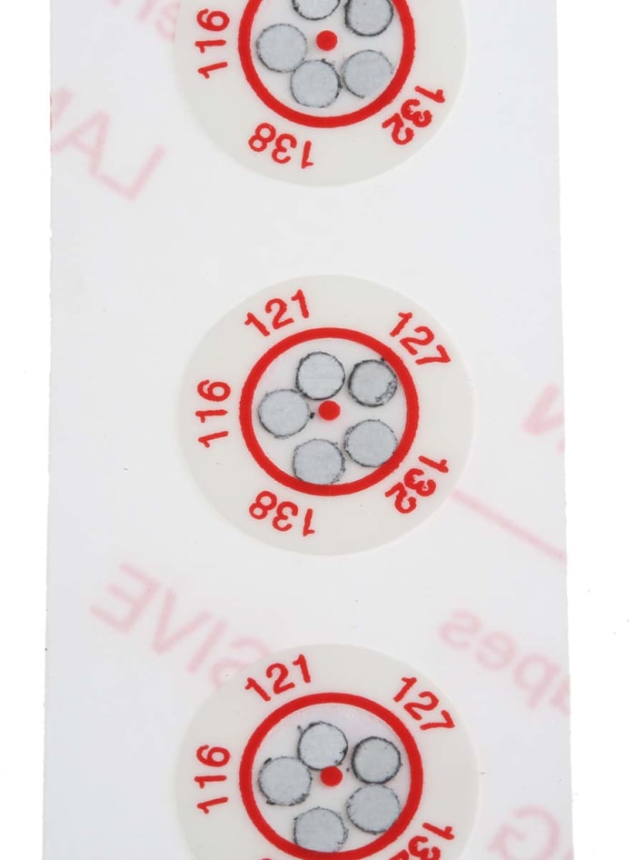 RS PRO | RS PRO Non-Reversible Temperature Sensitive Label, 116°C to ...