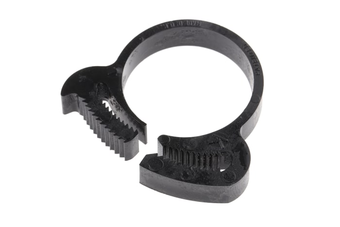 RS PRO | RS PRO Nylon Snap Grip Hose Clamp, 7.3mm Band Width, 22.2 → 25 ...