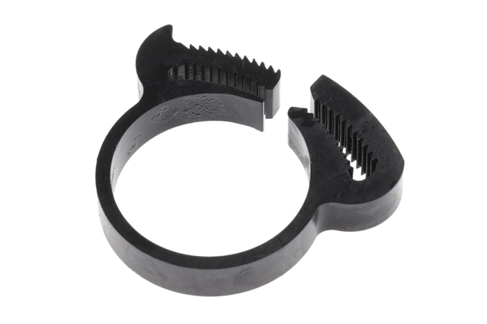 RS PRO | RS PRO Nylon Snap Grip Hose Clamp, 7.3mm Band Width, 22.2 → 25 ...