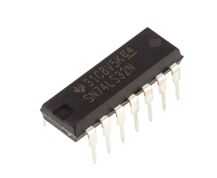 SN74LS32N Texas Instruments | Texas Instruments SN74LS32N, Quad 2-Input OR Logic Gate, 14-Pin ...