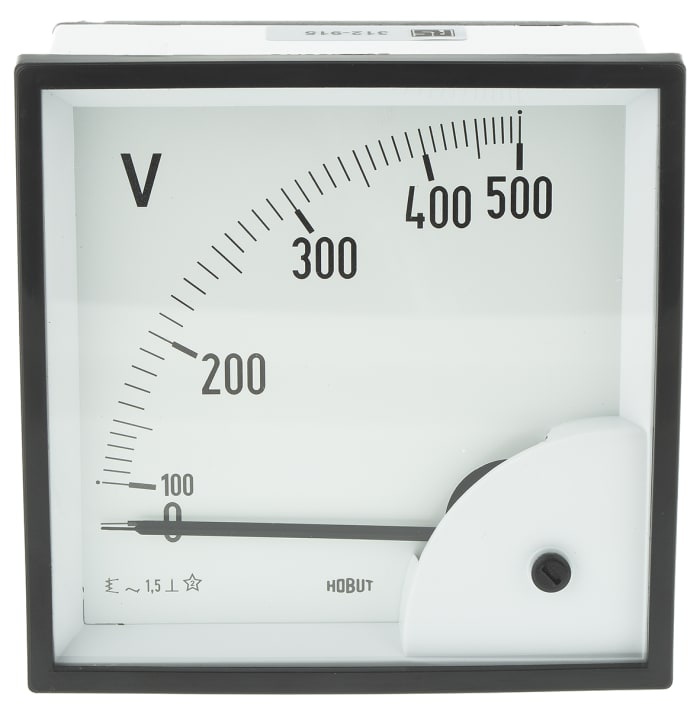 D96SD500V/2-001 HOBUT | HOBUT Analogue Voltmeter AC, 92 x 92 mm | 312 ...