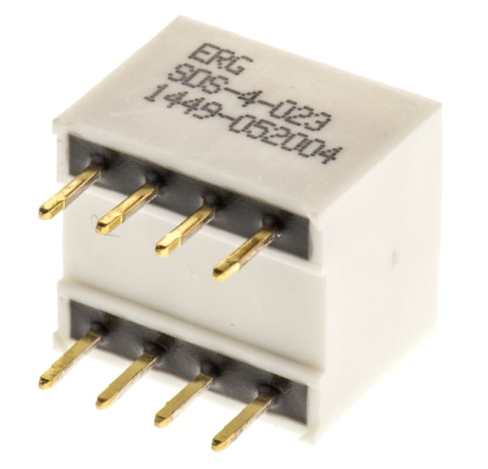 ED57370 ERG | ERG 4 Way Through Hole DIP Switch 4PST | 321-082 | RS