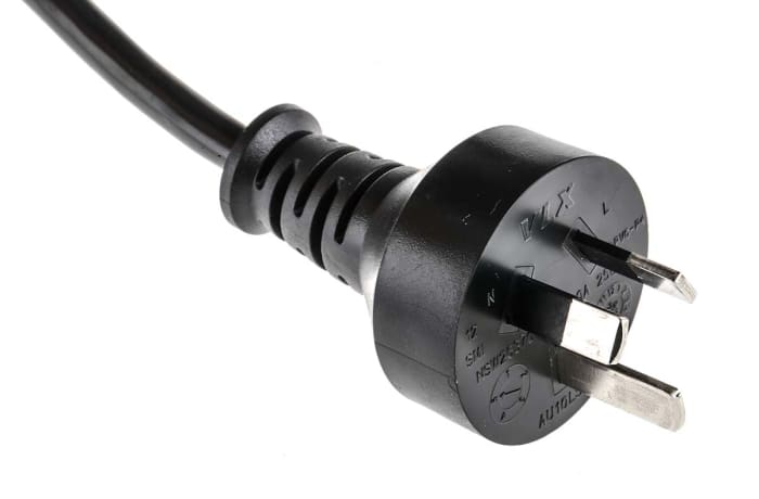 RS PRO | RS PRO IEC C13 Socket to Type I Australian Plug Power Cord, 2 ...