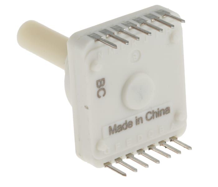 RTAP4ES10M25NS C & K | C & K, 10 Position, BCD SPST Rotary Switch, 150 ...