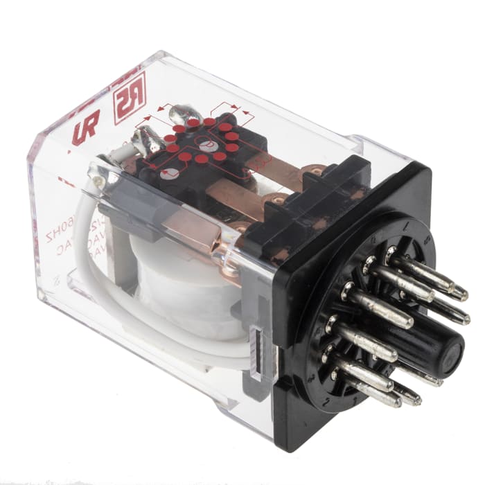 RS PRO | RS PRO Plug In Power Relay, 230V ac Coil, 10A Switching ...