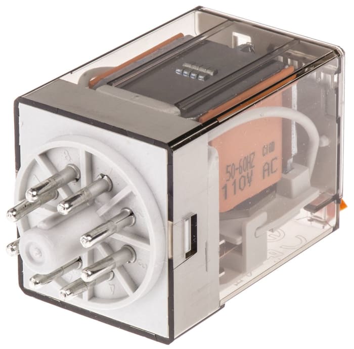60.12.8.110.0040 Finder | Finder Plug In Power Relay, 110V ac Coil, 10A ...