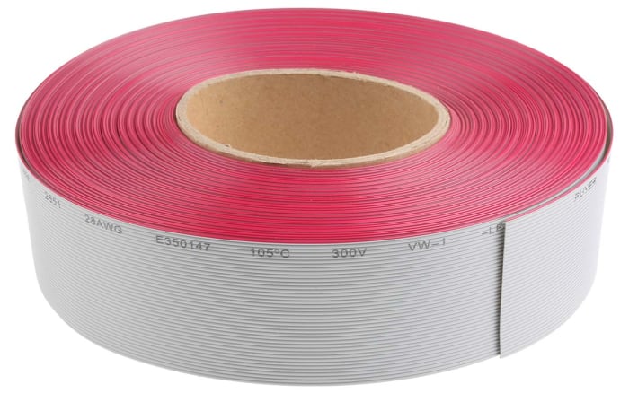 RS PRO | RS PRO Flat Ribbon Cable, 40-Way, 1.27mm Pitch, 30m Length ...