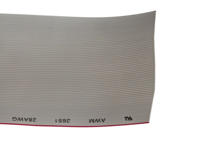 RS PRO | RS PRO Flat Ribbon Cable, 64-Way, 1.27mm Pitch, 30m Length ...