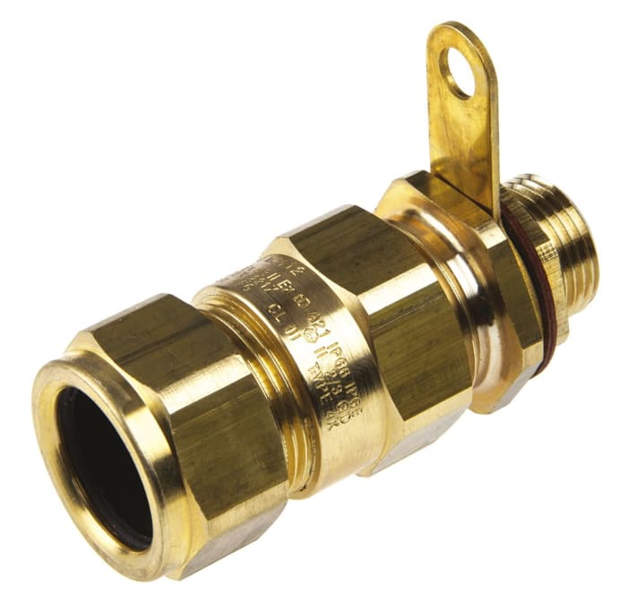 E1WFK2/20/M20 Peppers | Black Brass Cable Gland, M20 Thread, 15.5mm Min ...