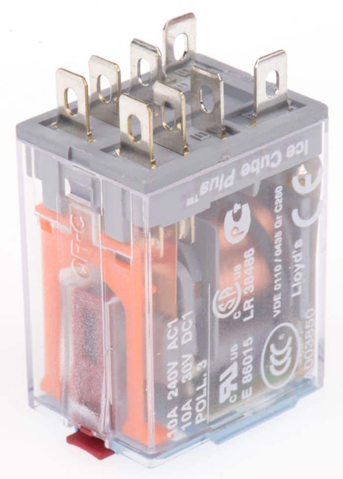 C7-A20X / AC 115 V Releco | Releco Plug In Power Relay, 115V ac Coil, 10A Switching Current ...