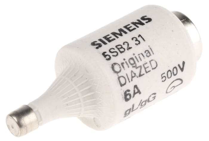 5SB231 Siemens | Siemens 6A DII Diazed Fuse, E27 Thread Size, gG, 500V ...