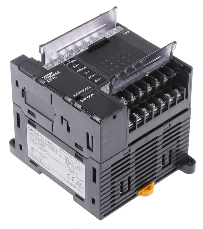 CP1L-L14DR-D Omron | Omron CP1L Series PLC CPU for Use with SYSMAC CP1L Series, Relay Output, 8 ...