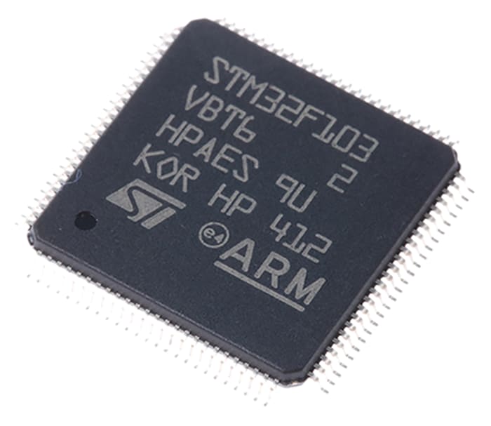 STM32F103VBT6 STMicroelectronics | STMicroelectronics, 32bit ARM Cortex M3, STM32F1 ...