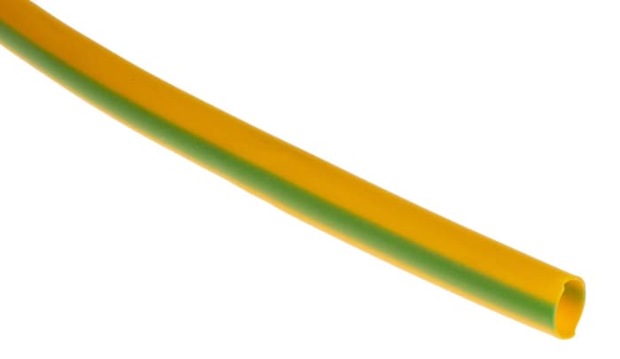 RS PRO | RS PRO PVC Green/Yellow Cable Sleeve, 4mm Diameter, 30m Length ...