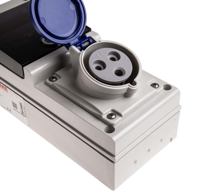 632.3213-R Scame | Scame, DOMINO IP44 Blue Wall Mount 2P + E RCD ...