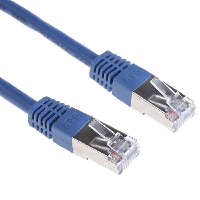 RS PRO | RS PRO, 0.5m Cat6, Blue RJ45 to Male RJ45 Male, S/FTP Shielded ...