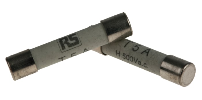 RS PRO | RS PRO 5A T Ceramic Cartridge Fuse, 6.3 x 32mm | 414-055 | RS