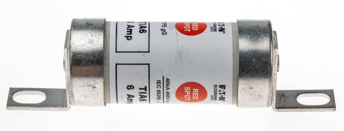 TIA6 Eaton | Eaton 6A British Standard Fuse, A2, 660V ac, 73mm | 415 ...